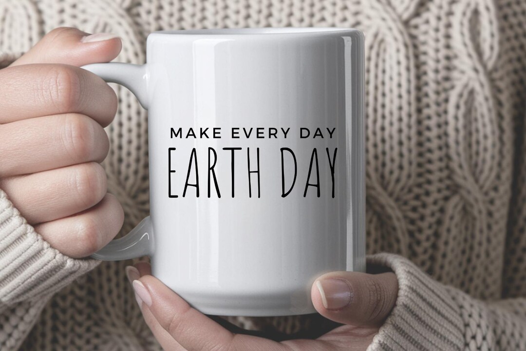 Earth Day Mug, Save the Planet Coffee Cup, Eco Friendly Gift, Nature ...