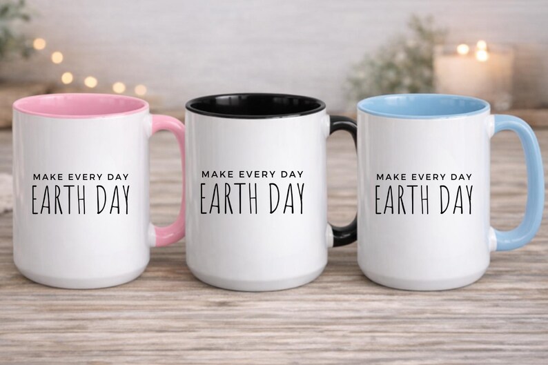 Earth Day Mug, Save the Planet Coffee Cup, Eco Friendly Gift, Nature ...