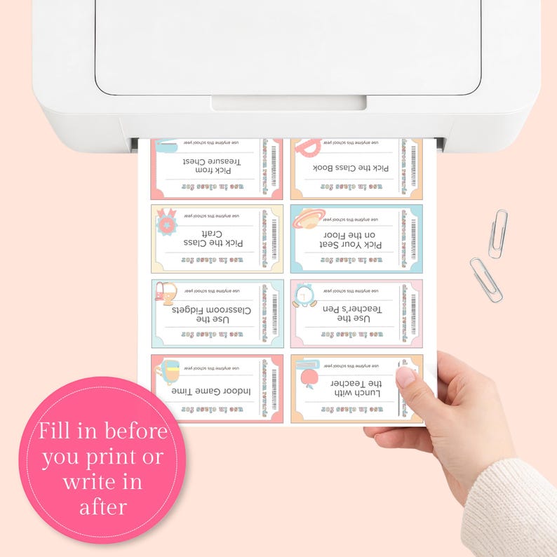 Teacher Reward Coupons: Editable Classroom Incentives (printable Canva ...