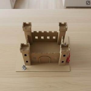 Printable Castle Template for Kids | Cardboard Fortress Craft DIY ...