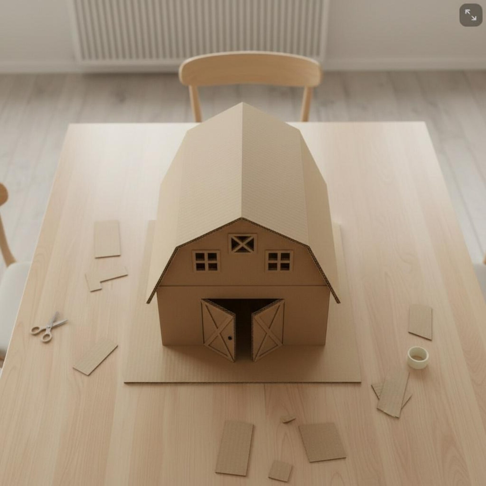Printable Barn Template for Kids | Cardboard Cutout Craft DIY - Etsy Canada