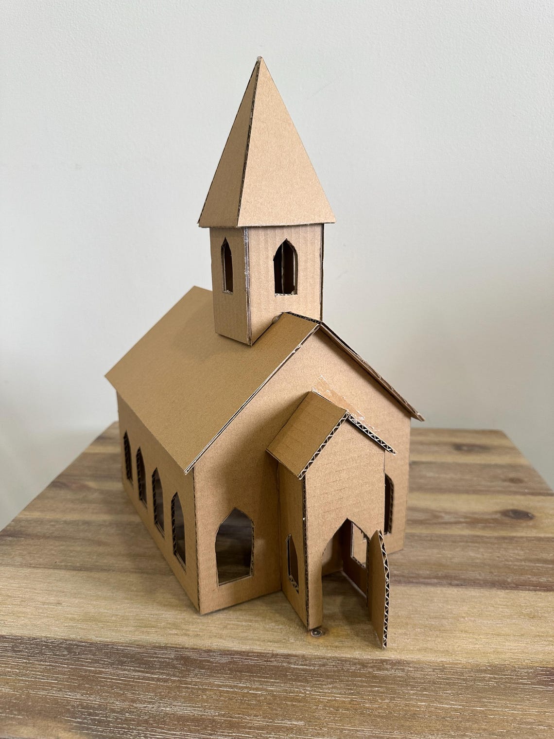 Printable Church Template for Kids | Cardboard Building Craft DIY ...