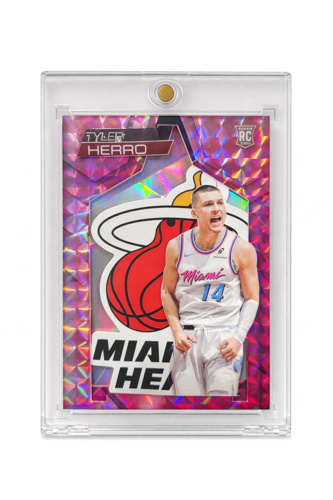 Tyler Herro Custom Basketball Debut Card Display | Handcrafted ...