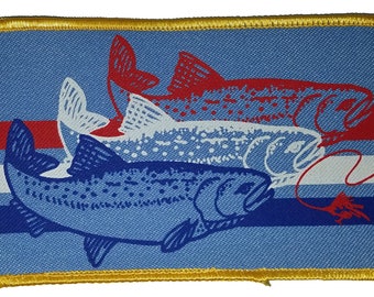 Fishing patch | Etsy