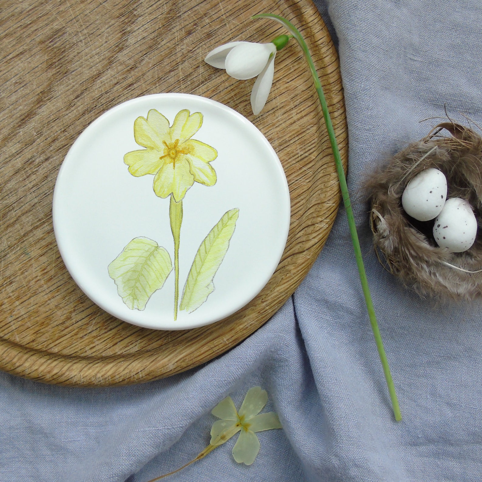 Primrose Coaster Spring Coaster nature Decor New Home - Etsy