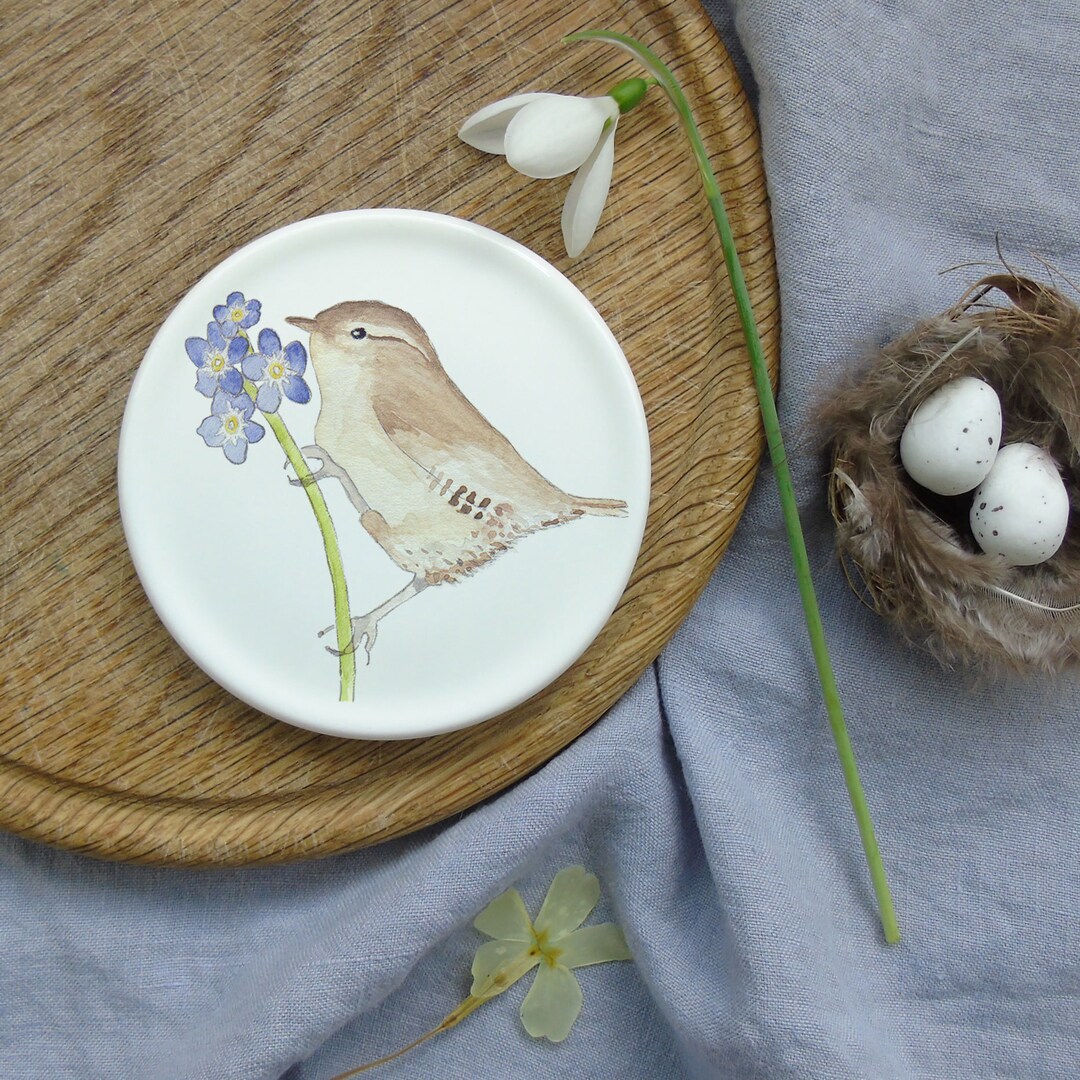 Wren Coaster Spring Coaster nature Decor New Home Gift - Etsy