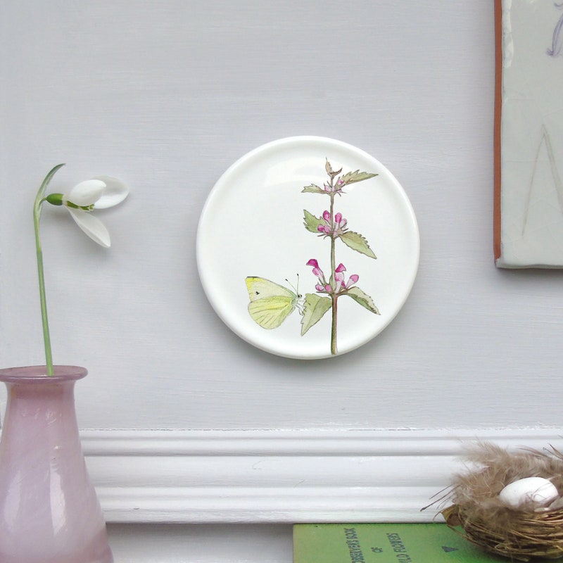 Plate Flower Garden Art - Etsy