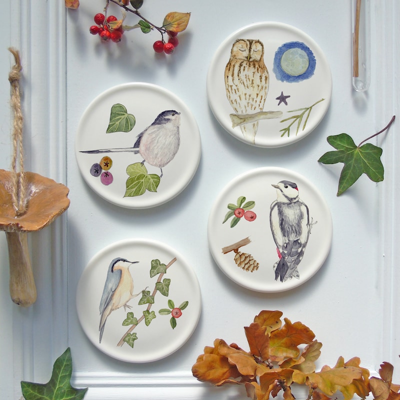 Bird Decorative Wall Plates - Etsy UK