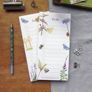 Set of Two 'to Do' List Notepads -stationery Set - Shopping List Pad ...