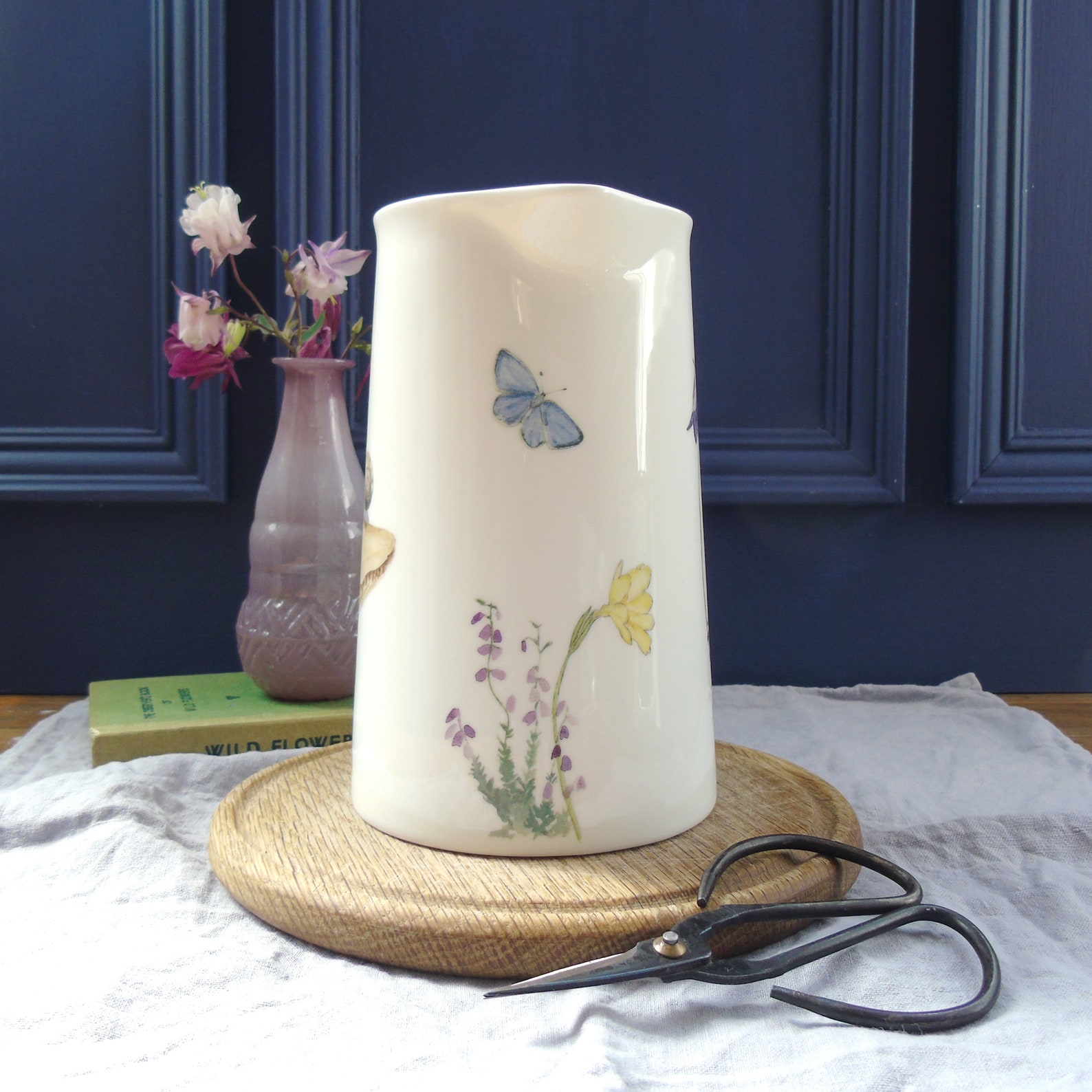 Brown Hare Jug - British Wildlife Jug - Northumbrian Moors Jug - Bone ...