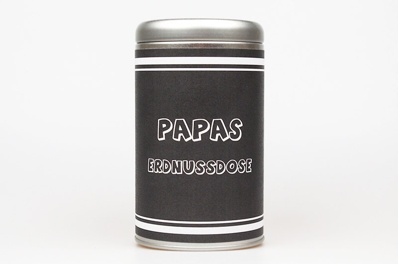 PAPAS ERDNUSSDOSE XXL 750ml grau - Etsy.de
