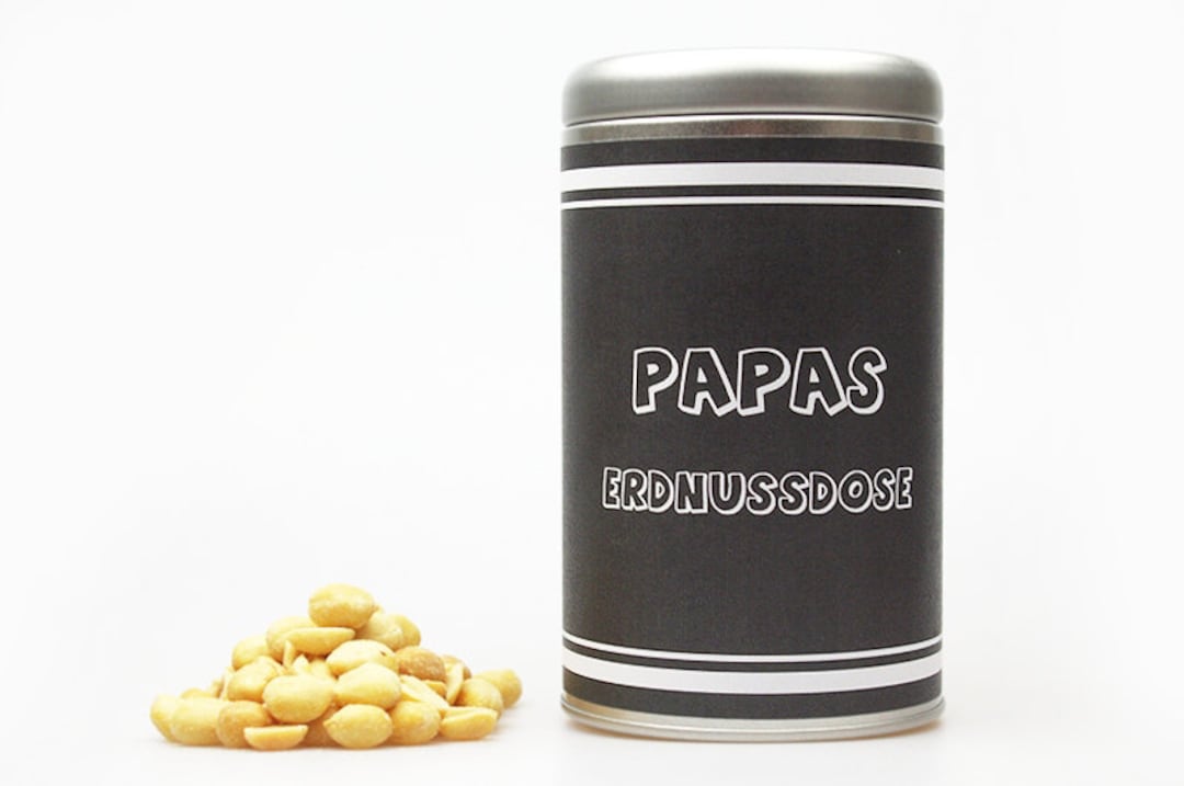 PAPAS ERDNUSSDOSE XXL 750ml grau - Etsy.de