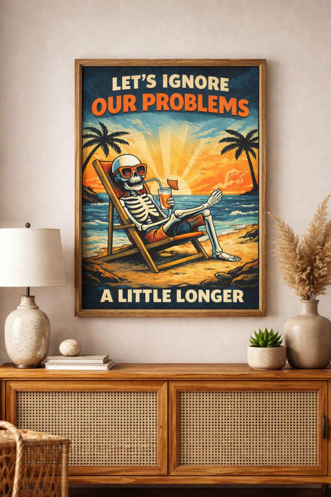 Poster Let's Ignore Our Problems a Little Longer - Etsy
