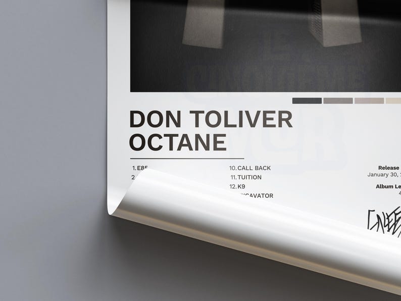 Album Poster Octane by Don Toliver, Rap Posters, Album Cover, Album ...