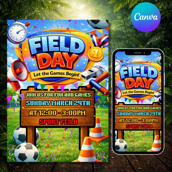 Field Day Poster - Etsy