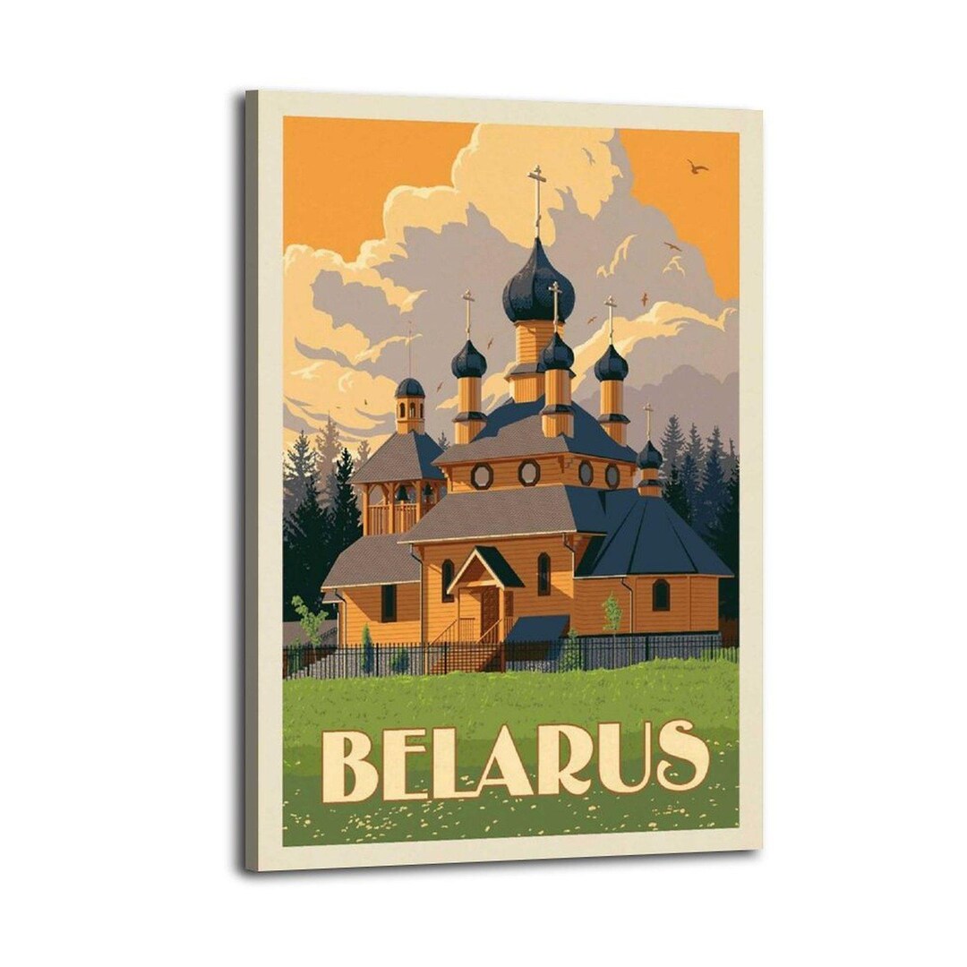 Vintage Travel Poster Belarus Wall Art Picture Painting Poster Canvas ...