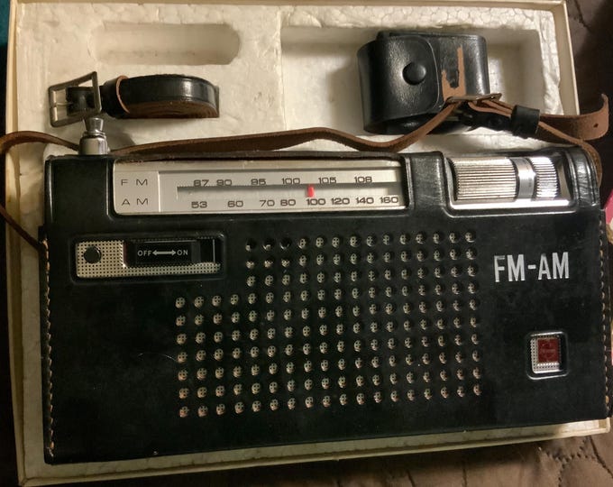 Vintage 1965 Panasonic RF-800 FM-AM Transistor Radio W/leather Case - Etsy
