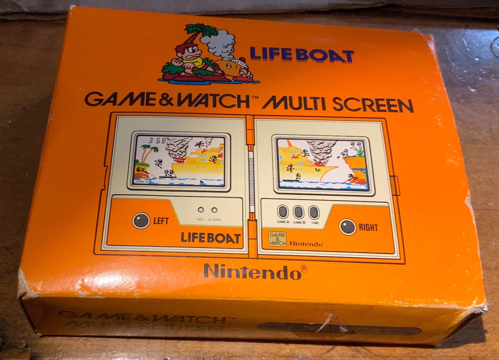 Nintendo Life Boat Lifeboat Multi Screen Nintendo Game & Watch Boxed TC ...