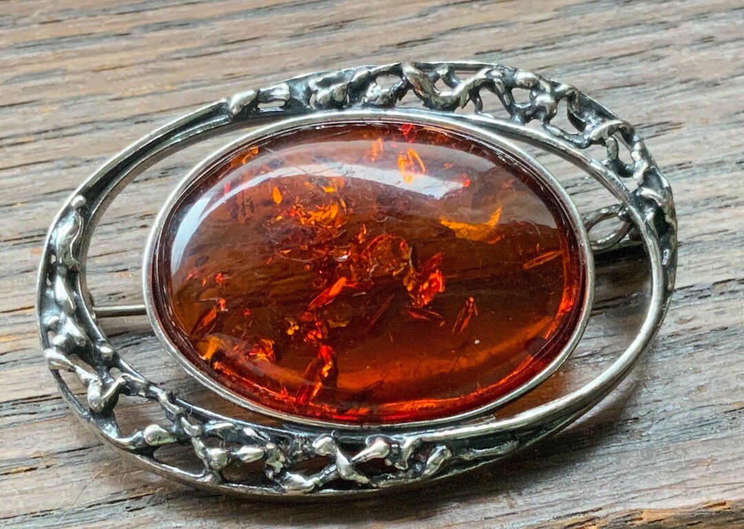 Artist Made Sterling Silver Large Stone Pendant - Etsy