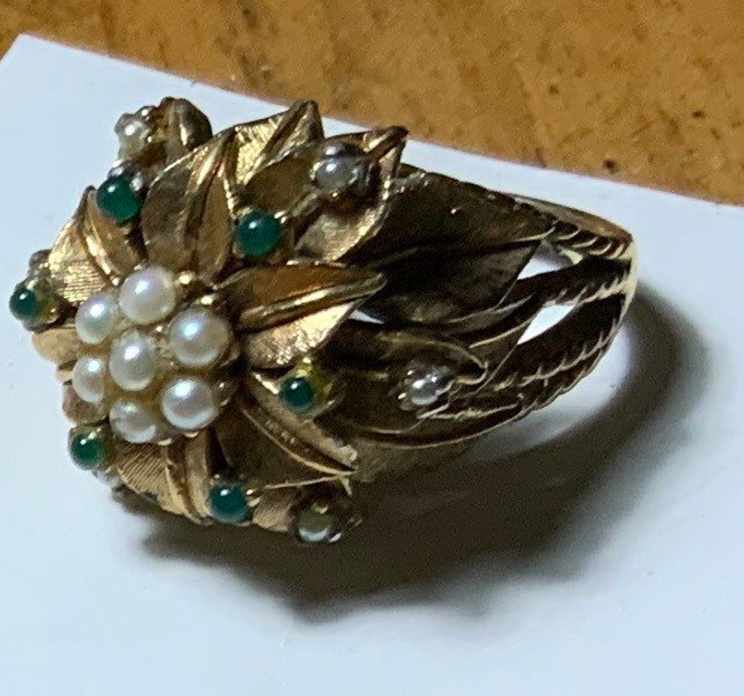 Large Authentic Vintage Panetta Cocktail Statement Designer Ring - Etsy