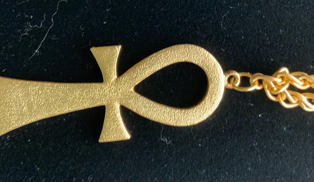 Vintage Egyptian Revival ALVA Museum Replica Ankh Cross Necklace - Etsy