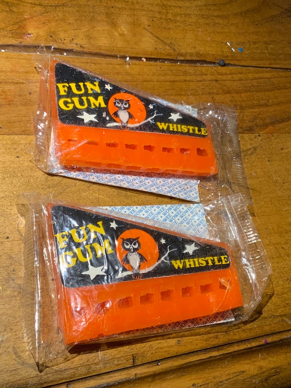 Vintage Halloween Wowee Fun Gum Whistle X2 Harmonica Glenn - Etsy