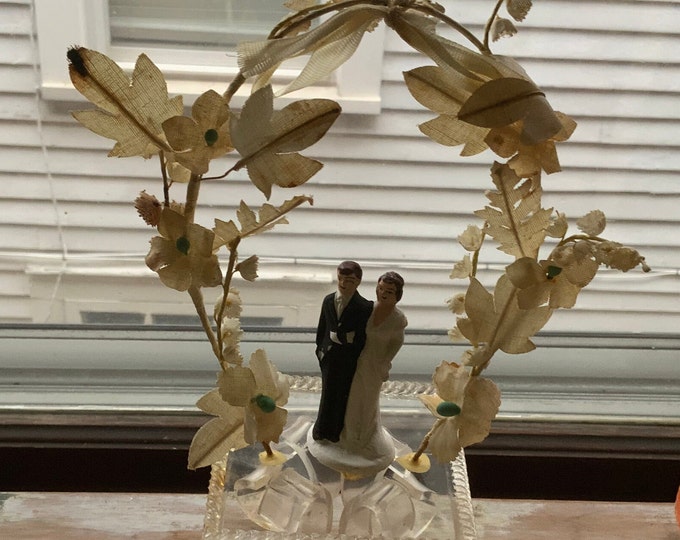 1940s Wedding Cake Topper Stand and Figurine - Etsy