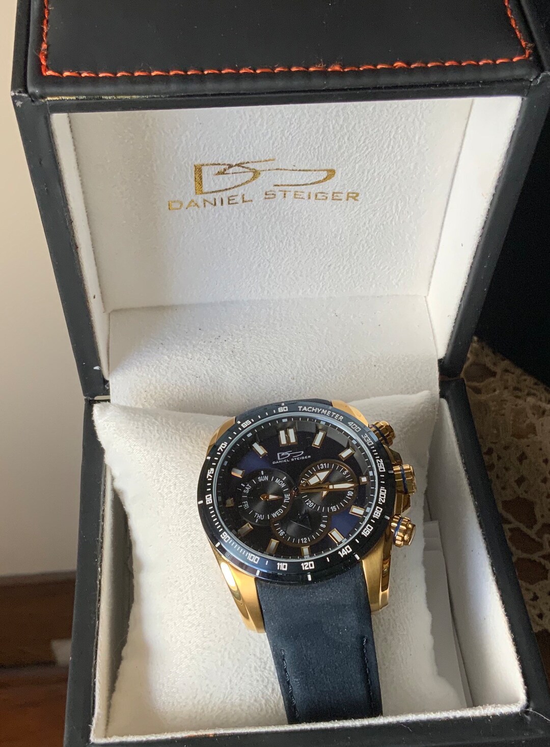 Daniel Steiger Blue Face and Leather Band 911BL-M Professional - Etsy