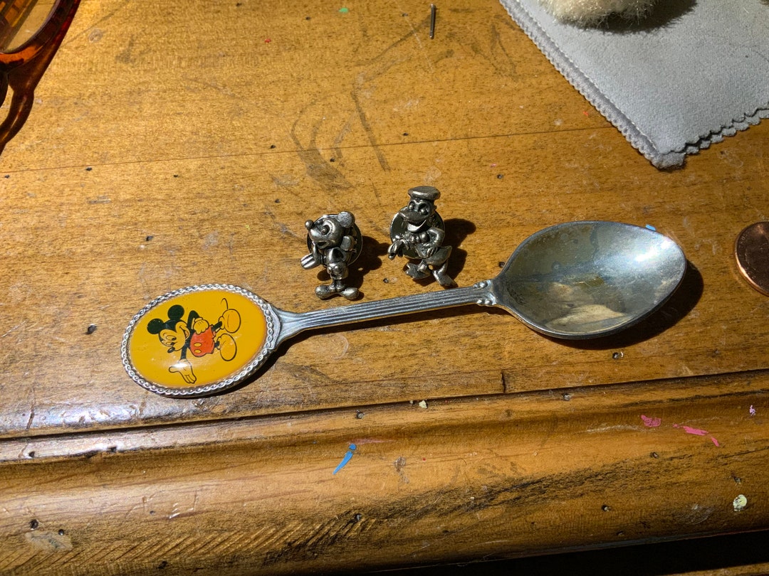 Disney Mickey Mouse and Donald Duck Pins and Mickey Spoon - Etsy