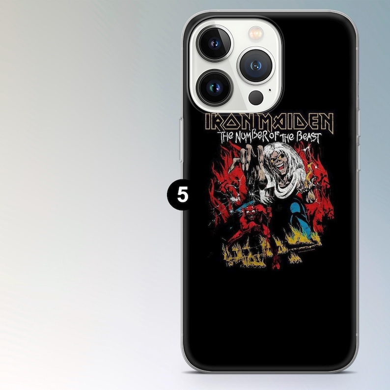 Iron Maiden Phone Case Heavy Metal 80s Cover for iPhone 17e, 16, 15, 14 ...