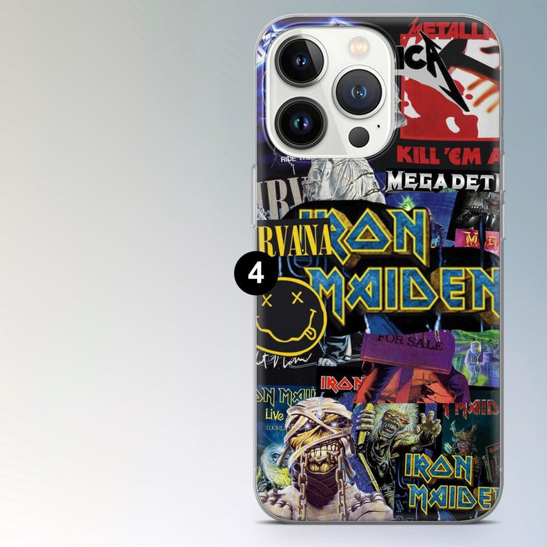 Iron Maiden Phone Case Heavy Metal 80s Cover for iPhone 17e, 16, 15, 14 ...