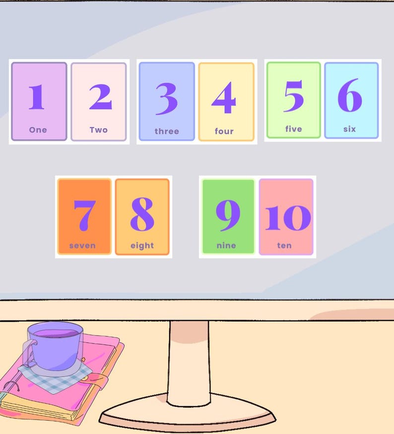 Digital Printable Number Flashcards for Kids! - Etsy Canada