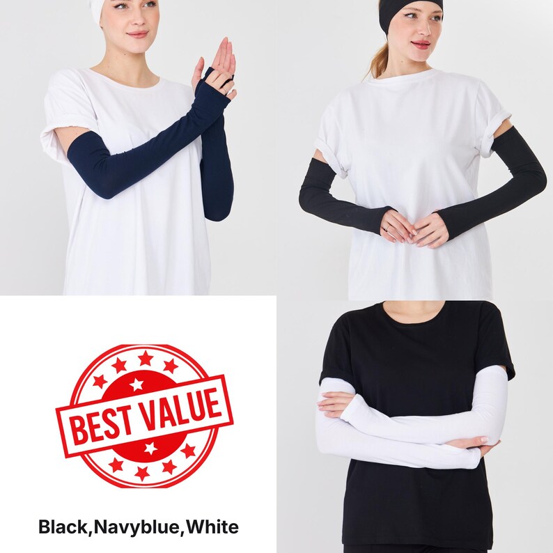 Set of 3 or 4 Fingerhole Arms Covers Bundle, Multi-pack Thumbhole ...