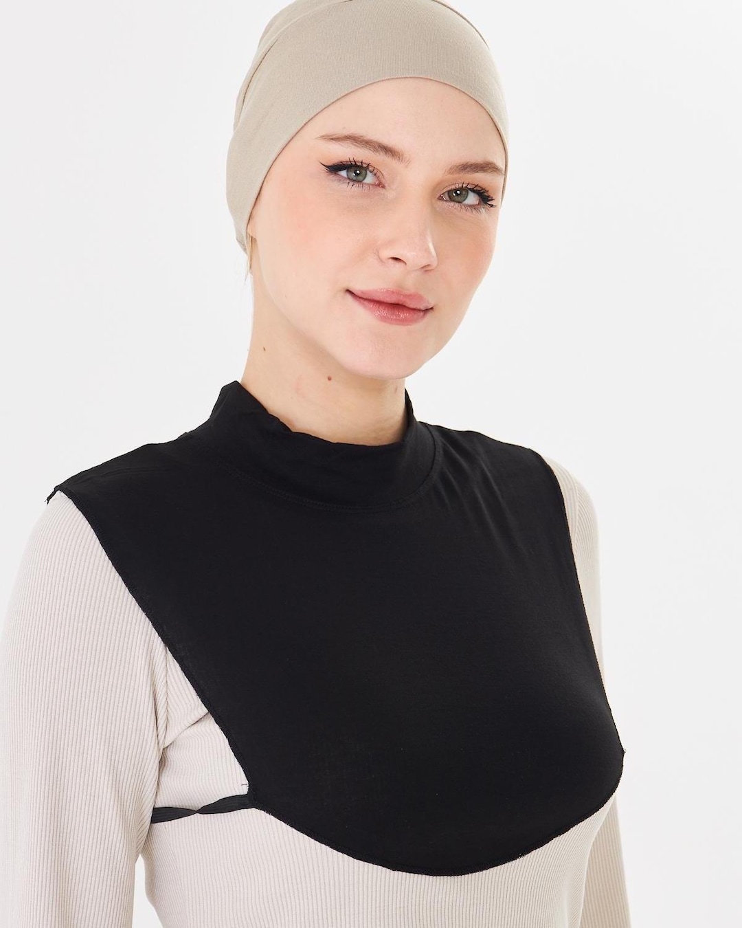 Premium Jersey Mock Neck Dickey, Fake Turtleneck Collar Insert ...