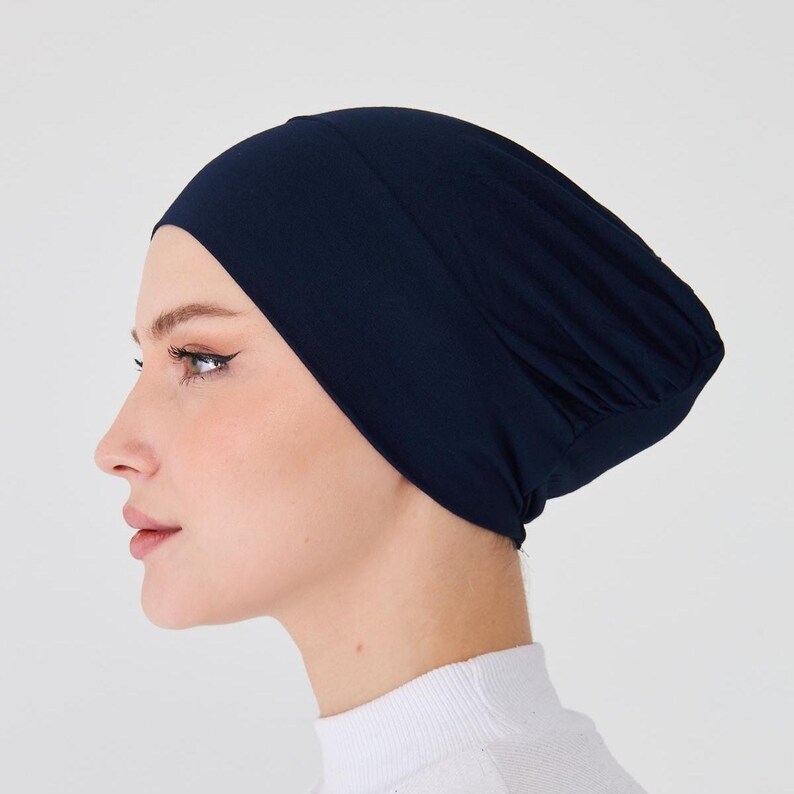 Criss Cross Instant Hijab Bonnet, Premium Lycra Underscarf Cap, Soft ...