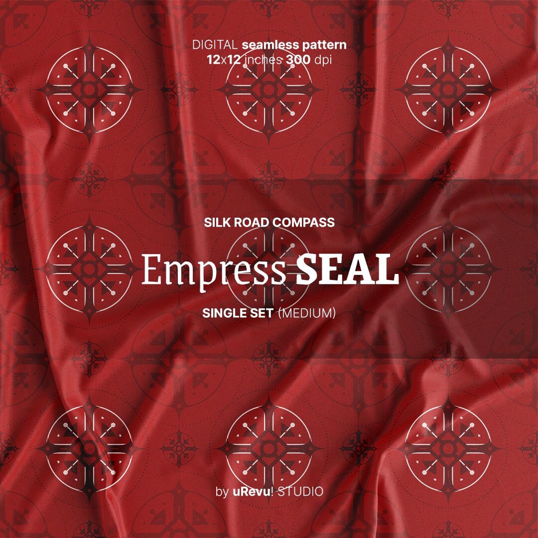 Seamless Geometry Pattern, Silk Road Compass, Single Set (medium ...