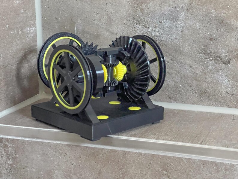 3D Printed Car Differential STEM Model – Educational Desk Toy - Etsy