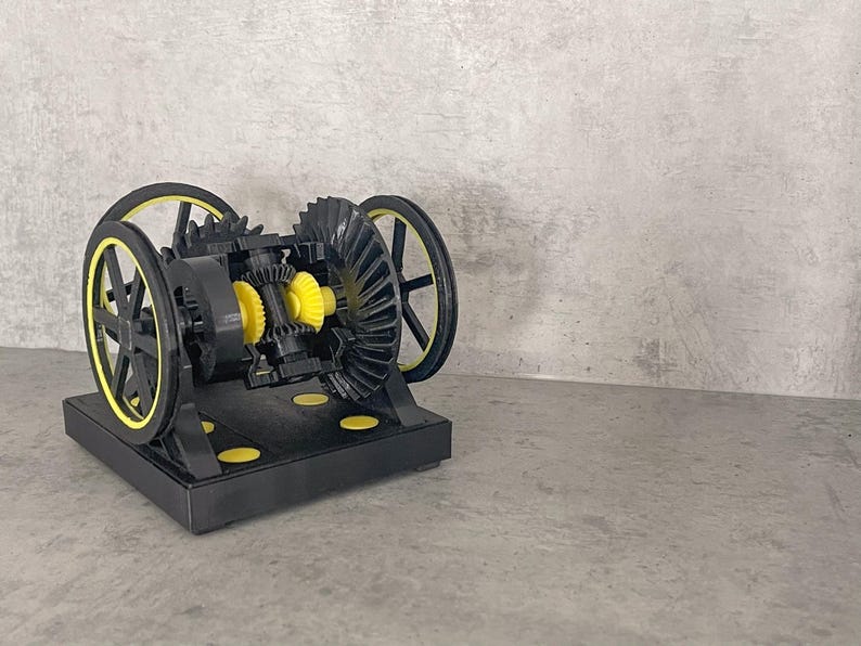 3D Printed Car Differential STEM Model – Educational Desk Toy - Etsy