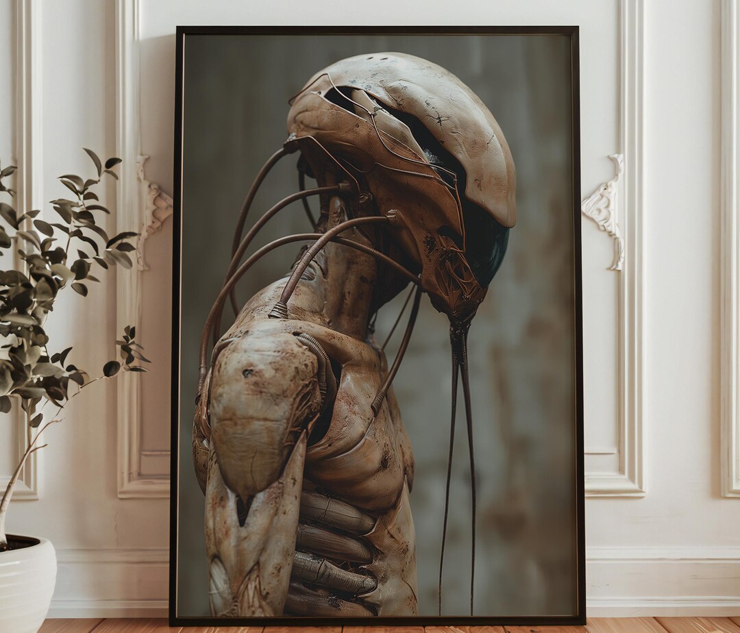 Post-apocalyptic Android Print - Dystopian Sci-fi Wall Art ...
