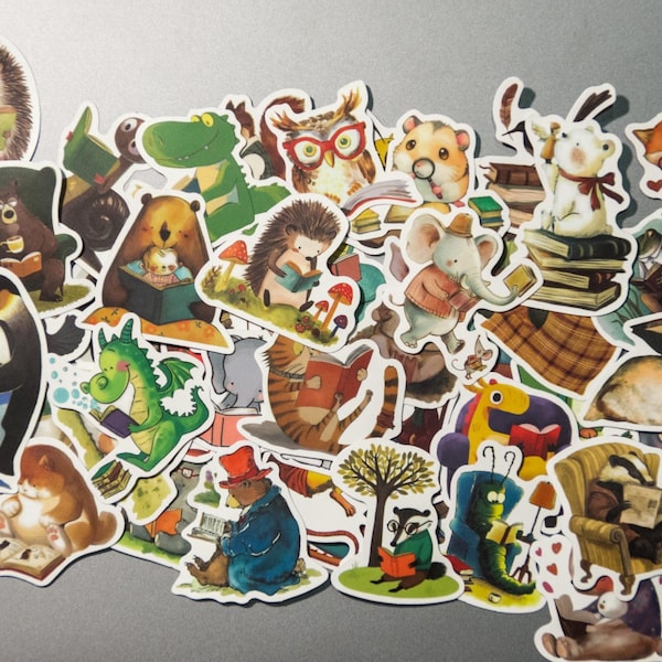 Animal Sticker Books - Etsy