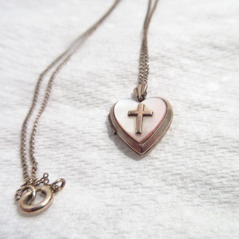 Cross Locket - Etsy