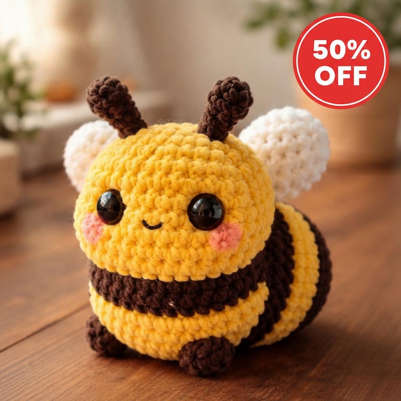 DIY Bee Crochet Pattern: Easy Nosew Amigurumi Pattern (PDF Download) - Etsy