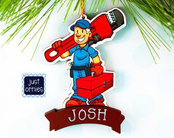 Plumber Profession/job Christmas Ornament Personalized for - Etsy