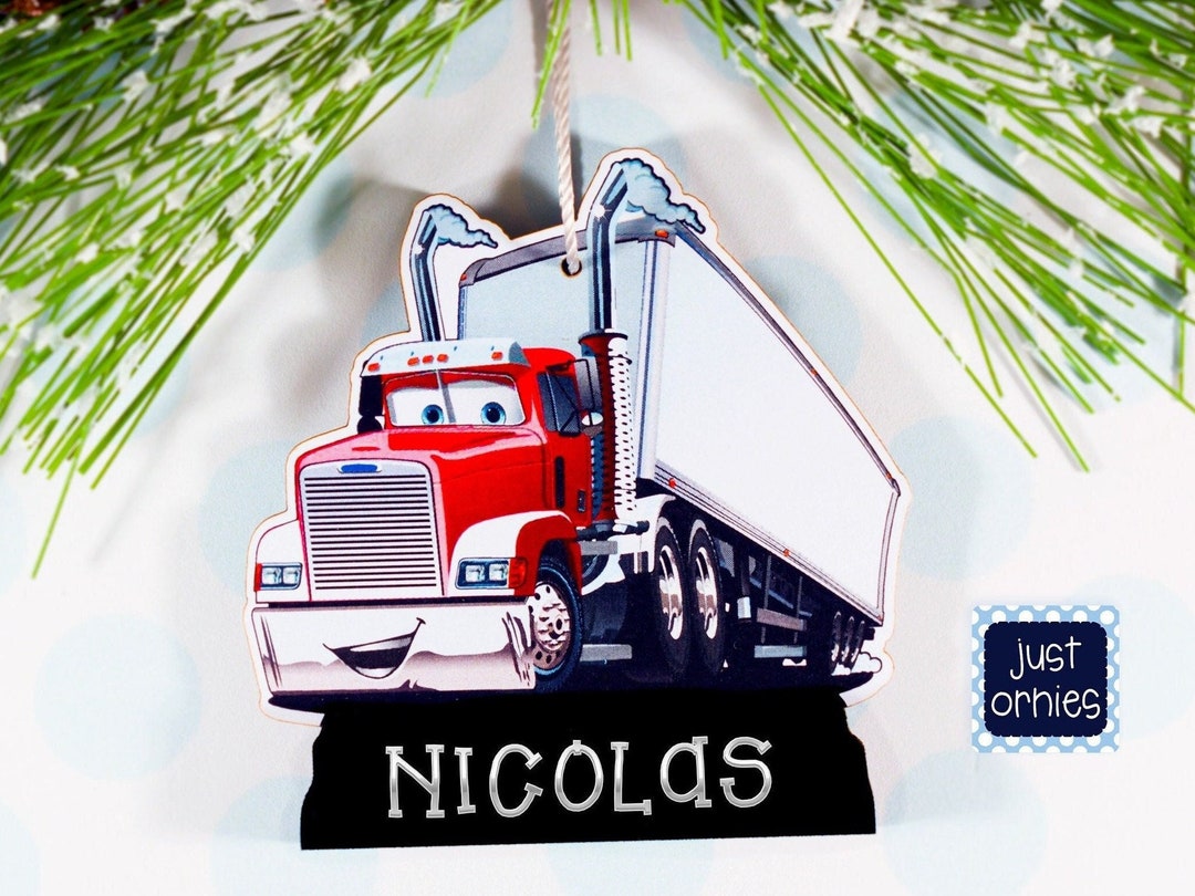 18 Wheeler Truck Ornament // Semi Truck Driver - Etsy