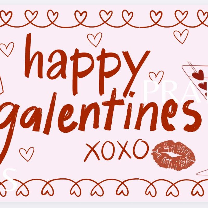 Valentine Banner Template - Etsy