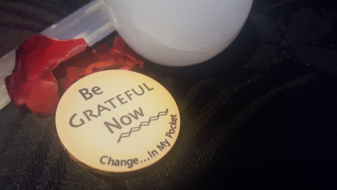 Gratitude Reminder Coin - Etsy