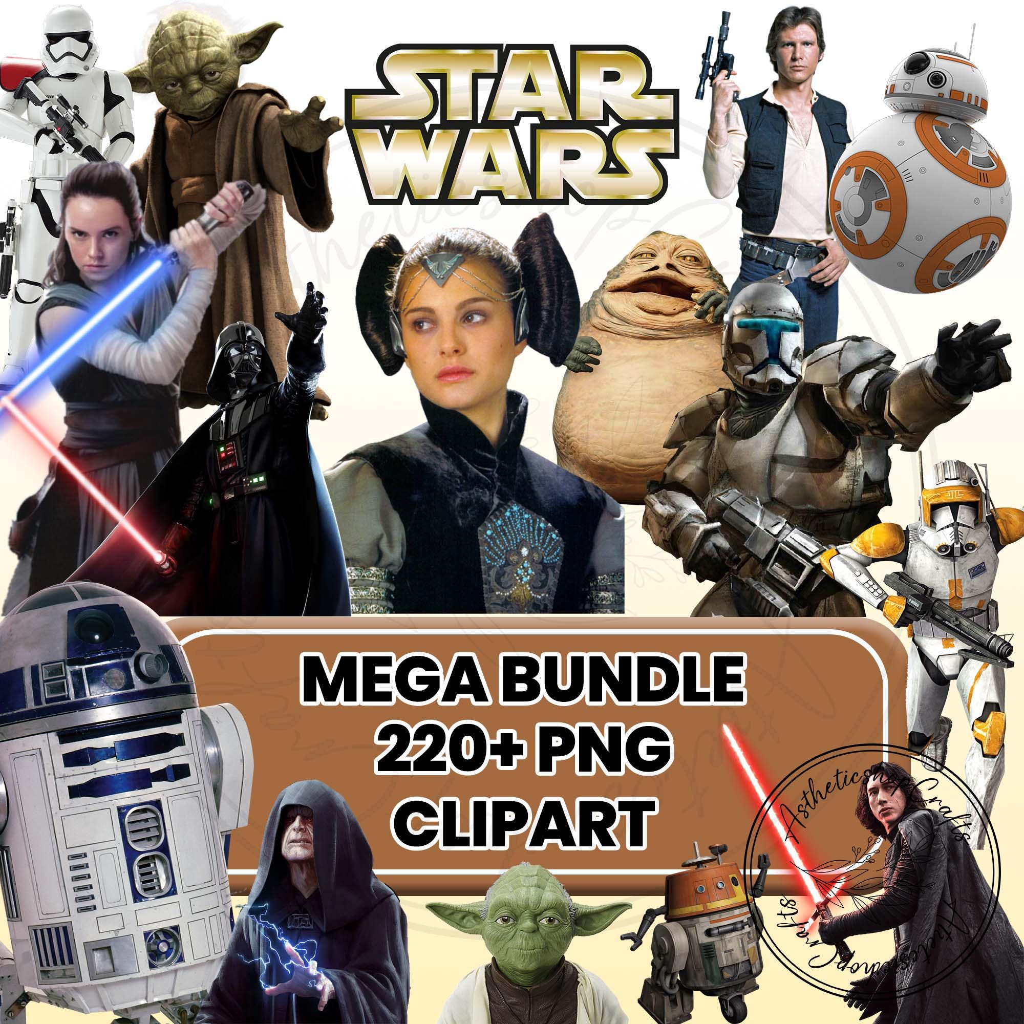 Star Wars PNG Clipart Bundle, Star Wars Png, Star Wars Bundle SVG Files ...