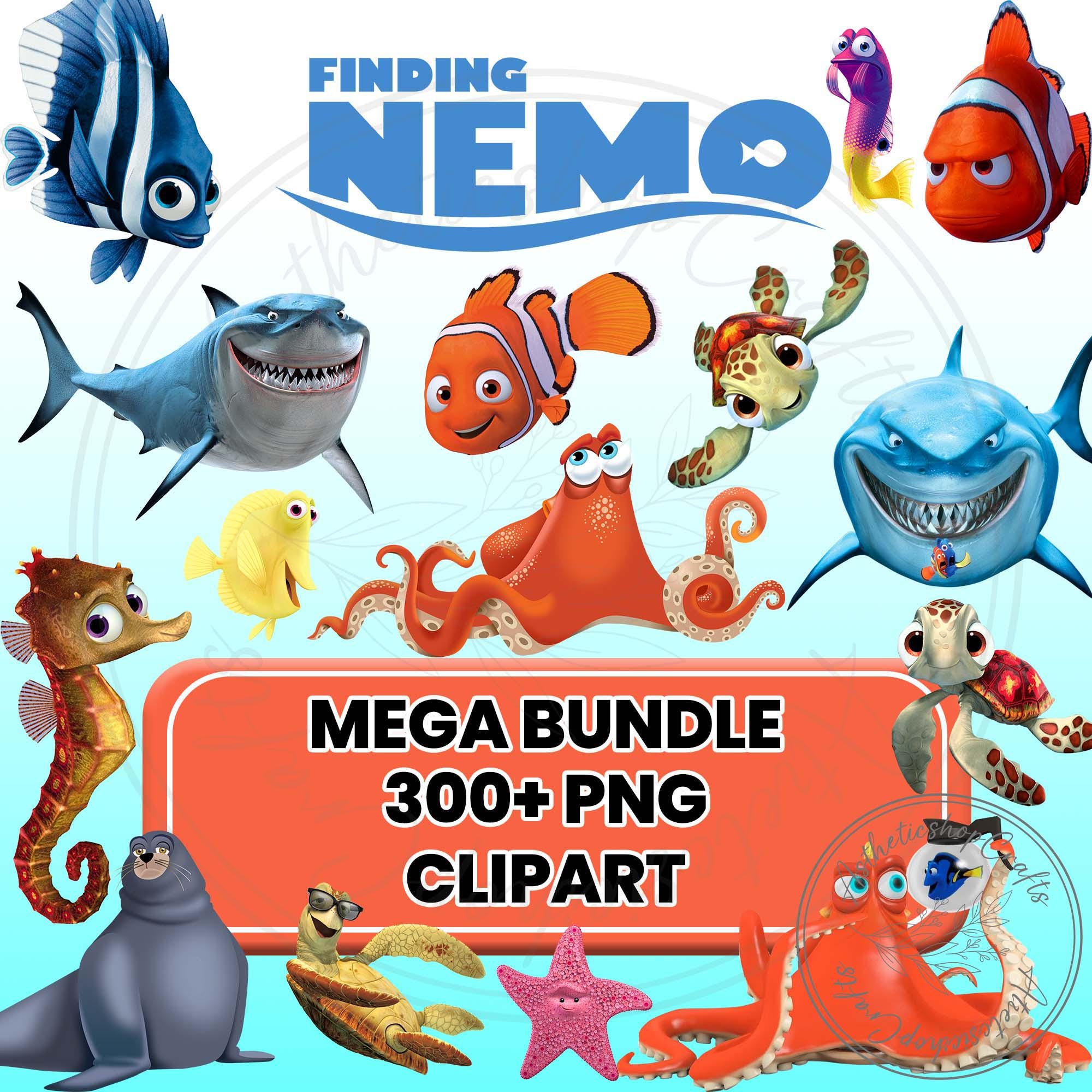 Nemo SVG, Nemo PNG Clipart Bundle, Nemo Digital Papers, Fish Clipart ...