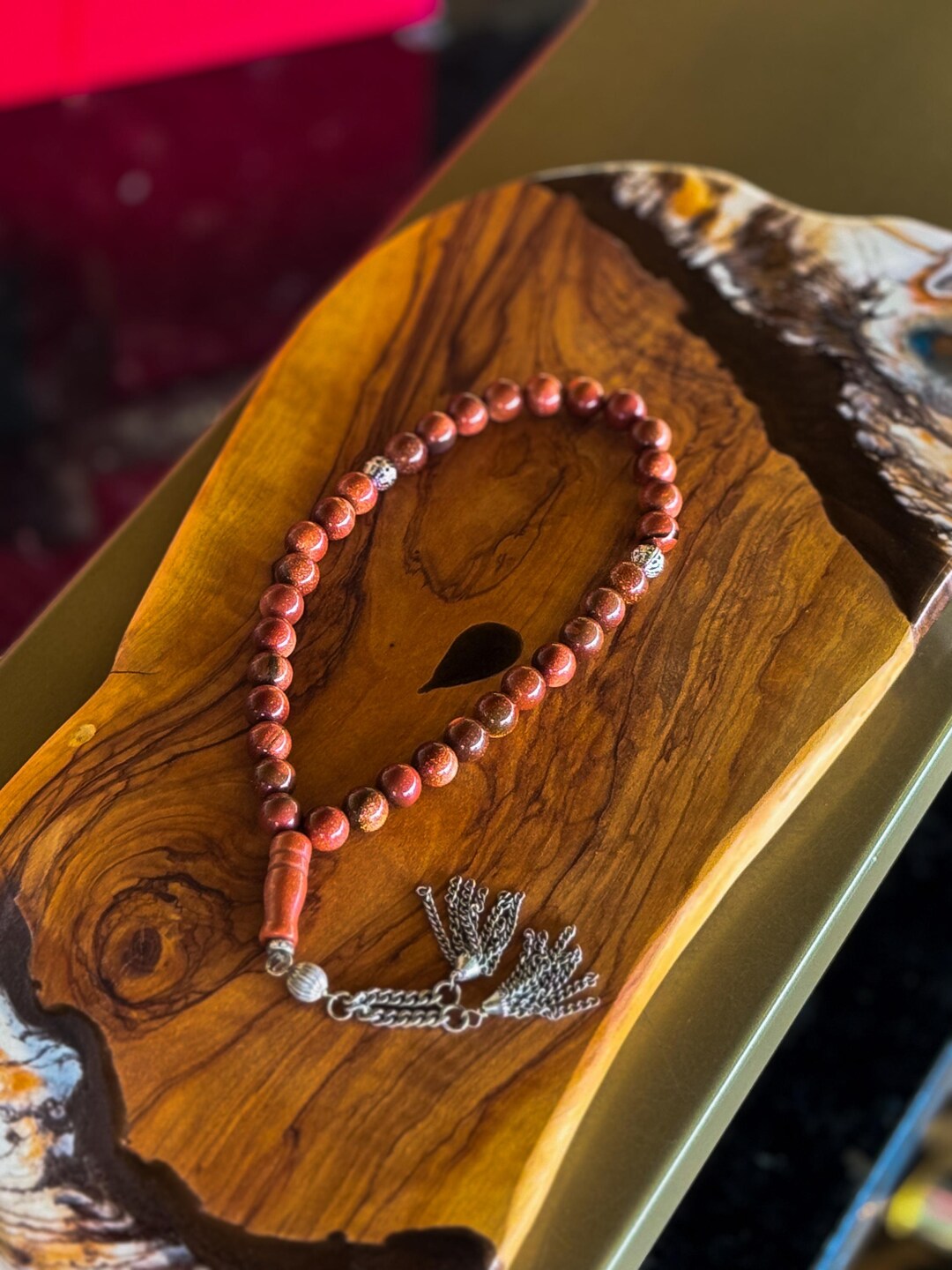 Red Jasper Agate Islamic Prayer Beads, 33-bead Muslim Tasbih - Etsy