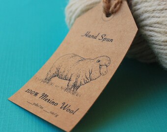 Printable Tags for Merino Wool-printable PDF | Etsy